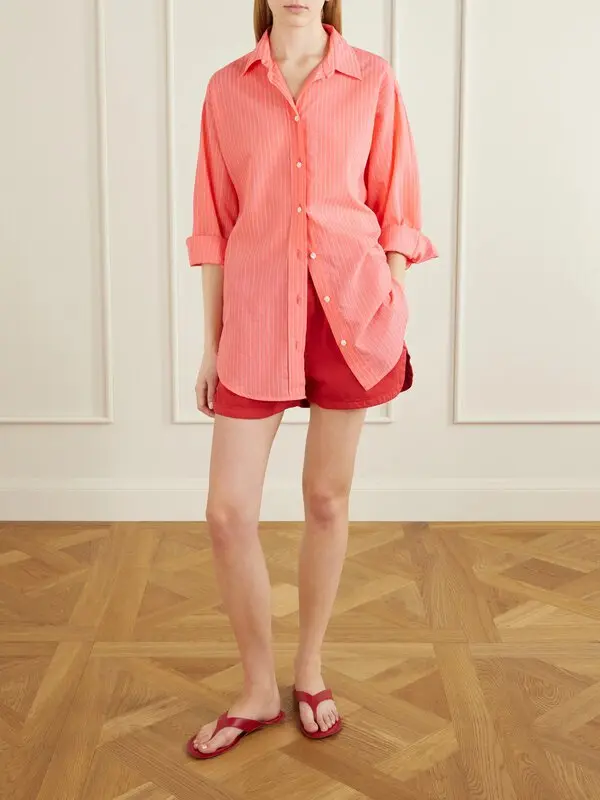 JAMIE HALLER Cotton-twill Track Shorts