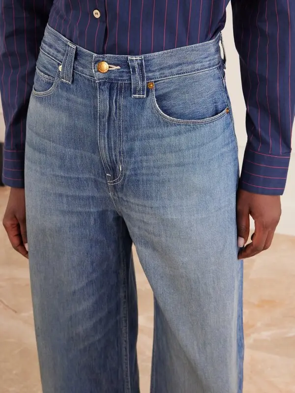 JAMIE HALLER Baggy Wide-leg Jeans