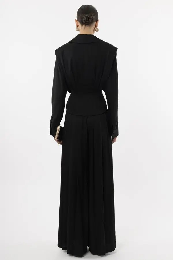 Arakii Front Tie Silk Blouse