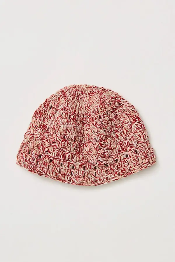 Free People Peggy Knitted Cap At - Red