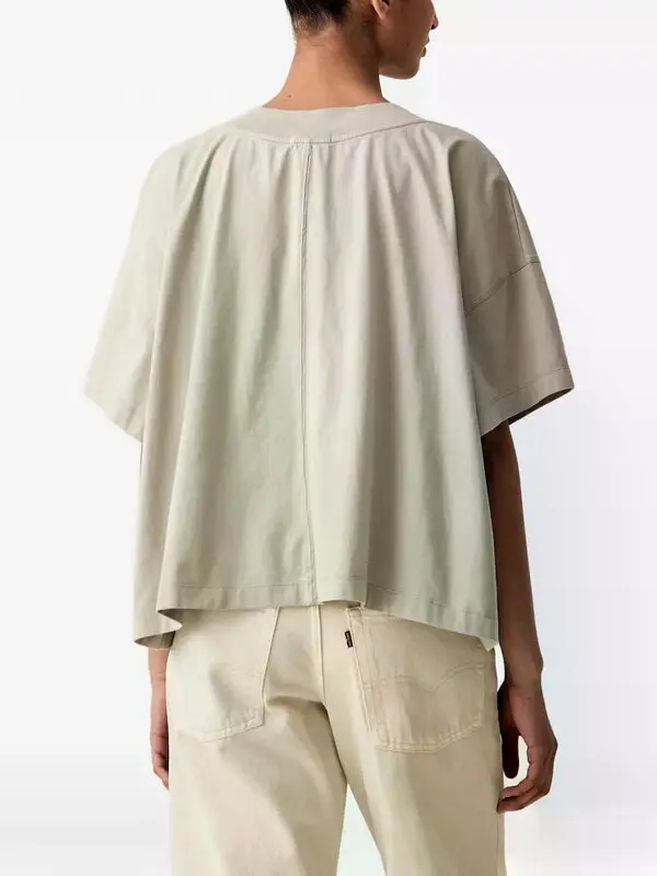 American Vintage Gixy Cropped Cotton T-shirt