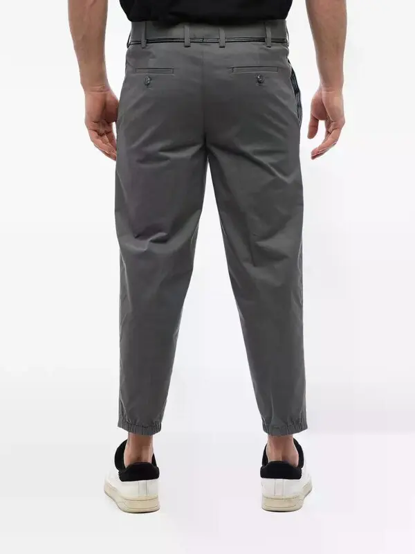 Neil Barrett Elasticated-cuff Chino Trousers