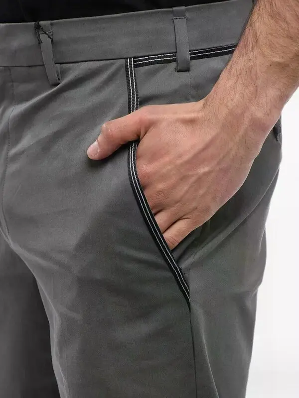 Neil Barrett Elasticated-cuff Chino Trousers