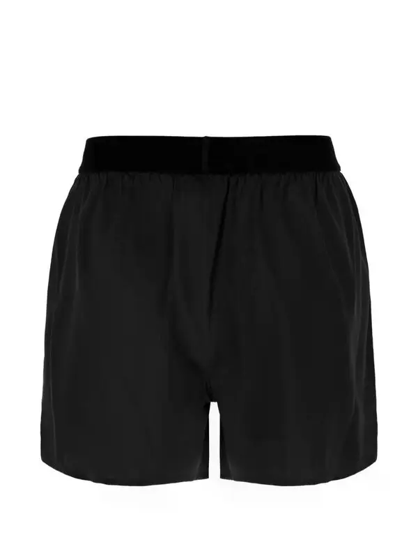 TOM FORD Logo-waistband Silk Shorts