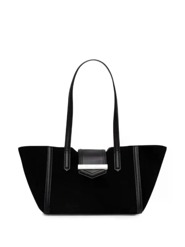 Karl Lagerfeld Logo-plaque Panelled Tote Bag - Black