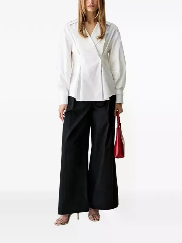 Karl Lagerfeld Belted Pleated Trousers