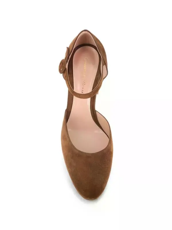 GIANVITO ROSSI Suede Block-heel Pumps