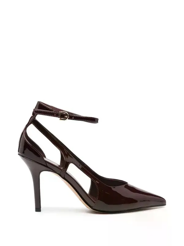 SERGIO MORETTI FIRENZE Patent-finish Ankle-strap Pumps - Red