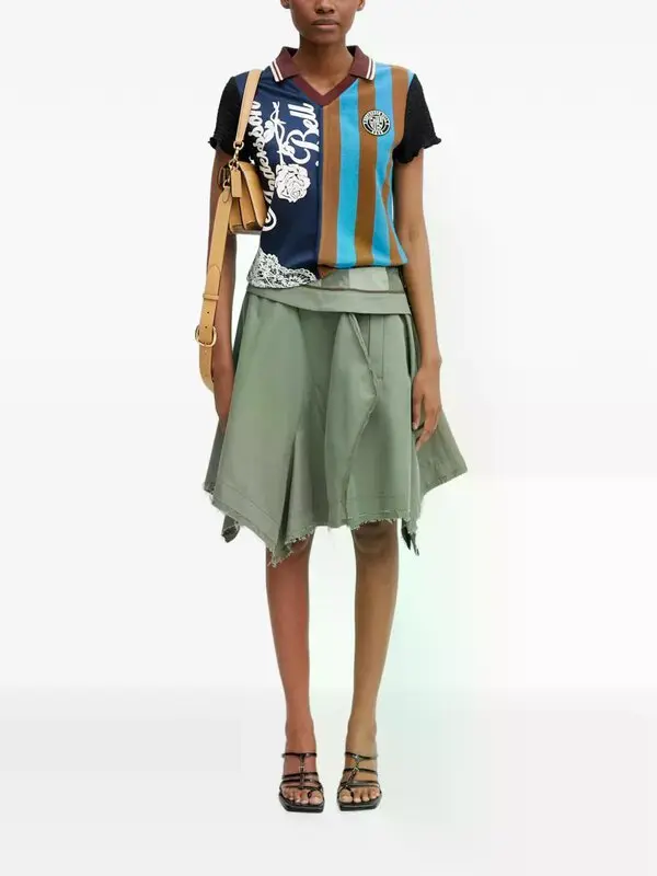 Andersson Bell Patchwork Striped Polo Shirt