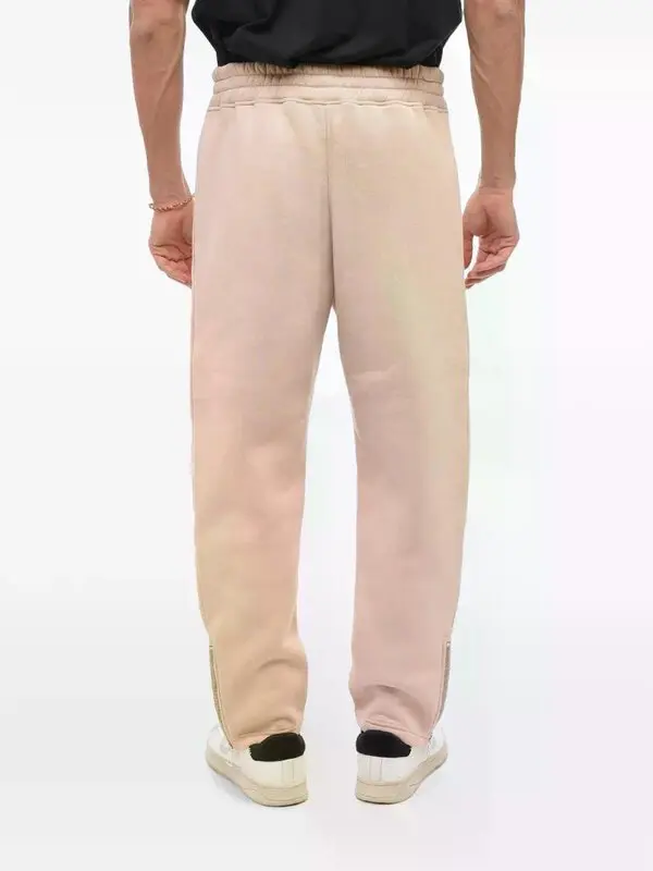 Neil Barrett Bolt-embroidered Zip-cuff Track Pants - Neutrals