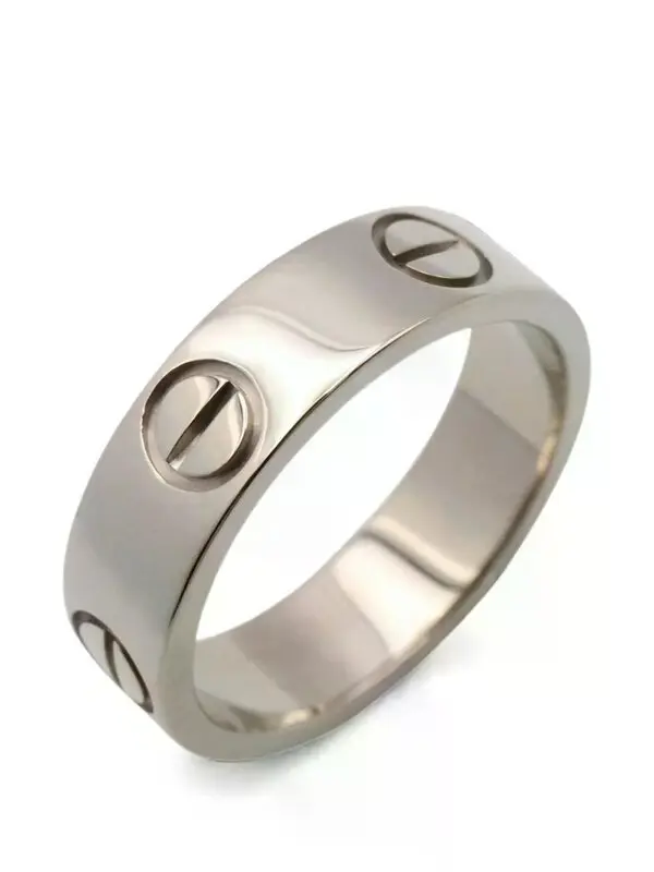 Cartier 18k White Gold Love Ring - Silver