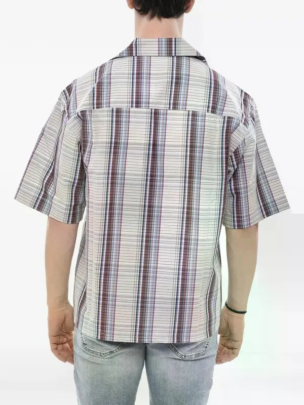 Marni Checked Short-sleeve Shirt - Neutrals