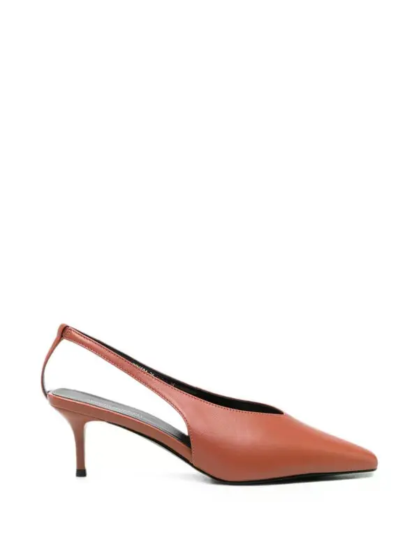 SERGIO MORETTI FIRENZE Pointed-toe Slingback Pumps - Brown