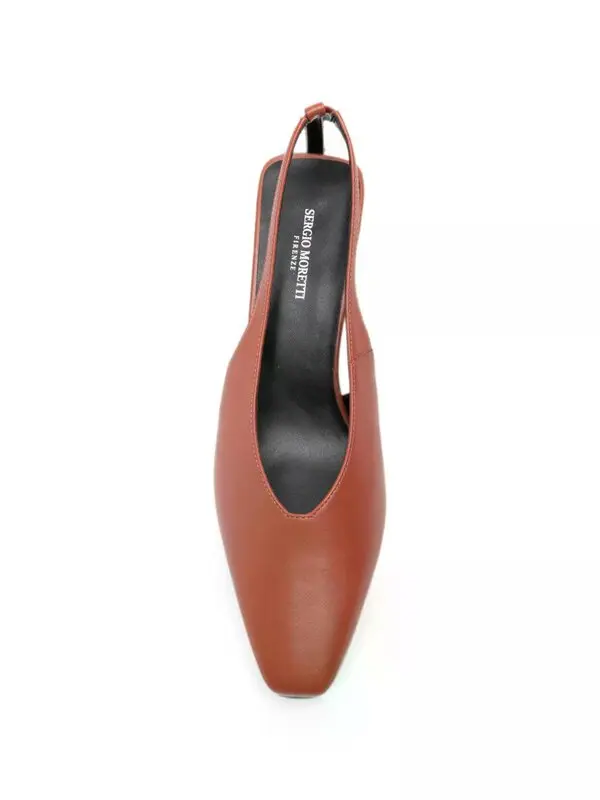 SERGIO MORETTI FIRENZE Pointed-toe Slingback Pumps