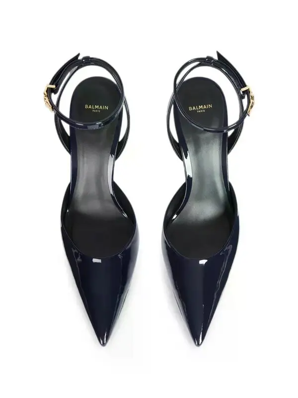 Balmain Patent-leather Strappy Courts