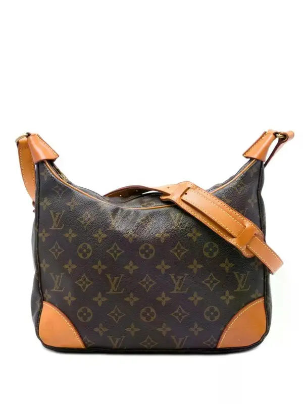 LOUIS VUITTON 1990 Monogram Boulogne 30 Shoulder Bag - Brown