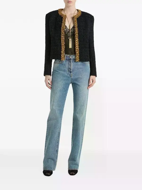 Balmain Straight-leg Faded Denim Jeans