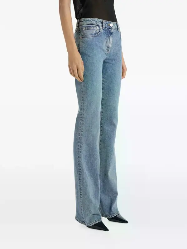 Balmain Straight-leg Faded Denim Jeans