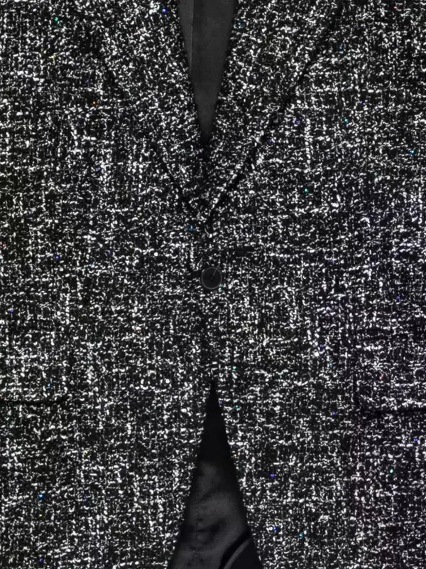 Karl Lagerfeld Glitter-effect Tweed Blazer