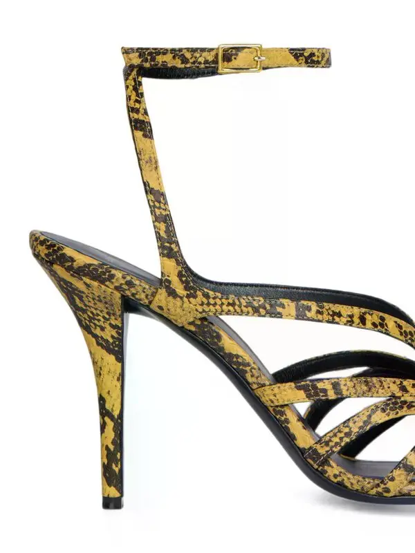 Balmain Python-effect Cage Sandals