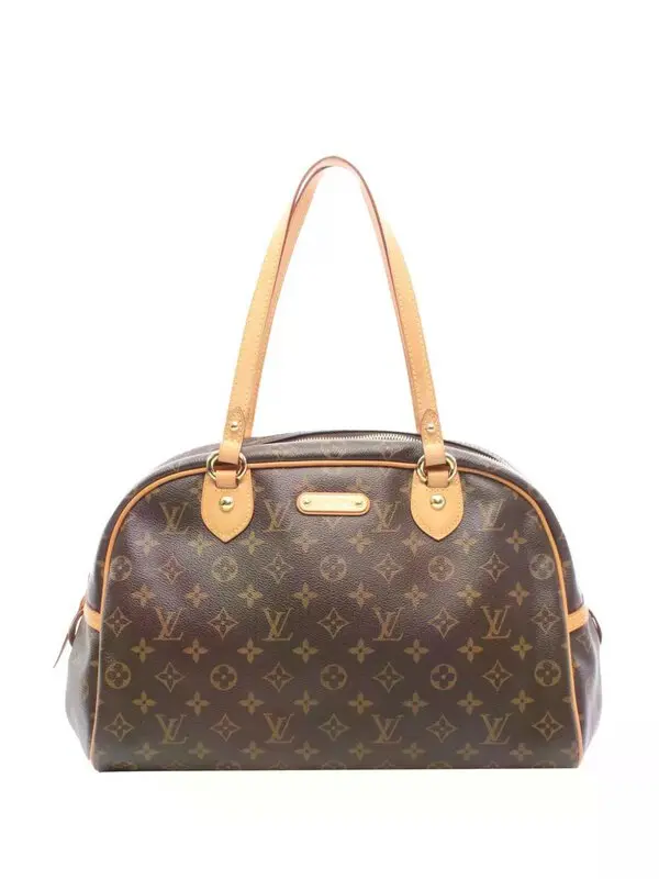 LOUIS VUITTON 2008 Monogram Montorgueil Pm Handbag - Brown