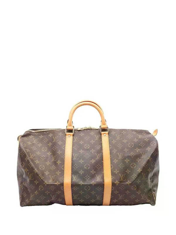 LOUIS VUITTON 1998 Monogram Keepall 50 Travel Bag - Brown
