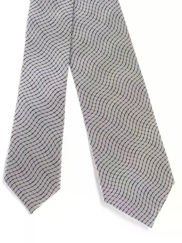 Corneliani Geometric-print Adjustable-collar Tie