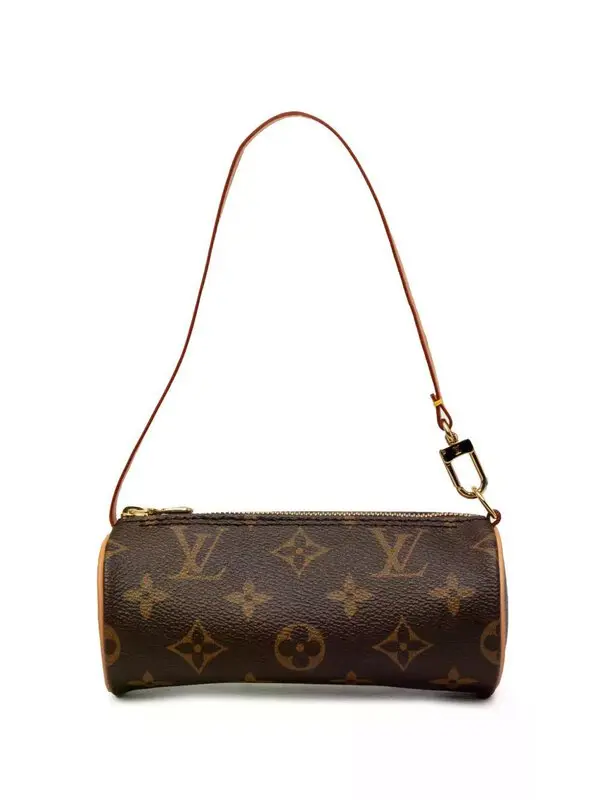 LOUIS VUITTON 1990-2010 Monogram Papillon Pochette Handbag - Brown