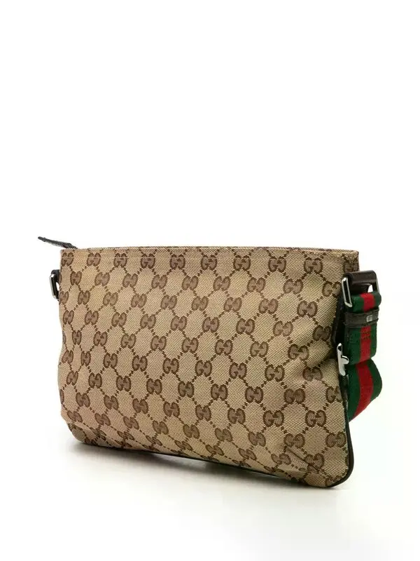 Gucci 2000-2015 Gg Canvas Web Crossbody Bag