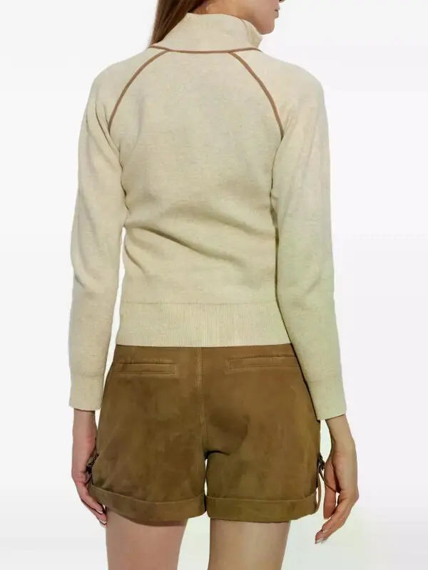 MARANT ETOILE Lanya Zip-up Knit Cardigan