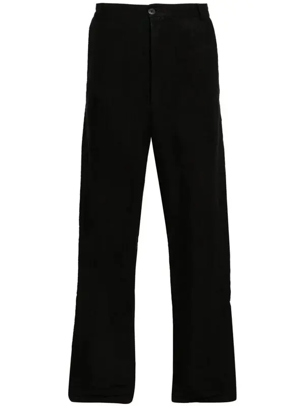 POÈME BOHÉMIEN Mid-rise Drop-crotch Trousers - Black