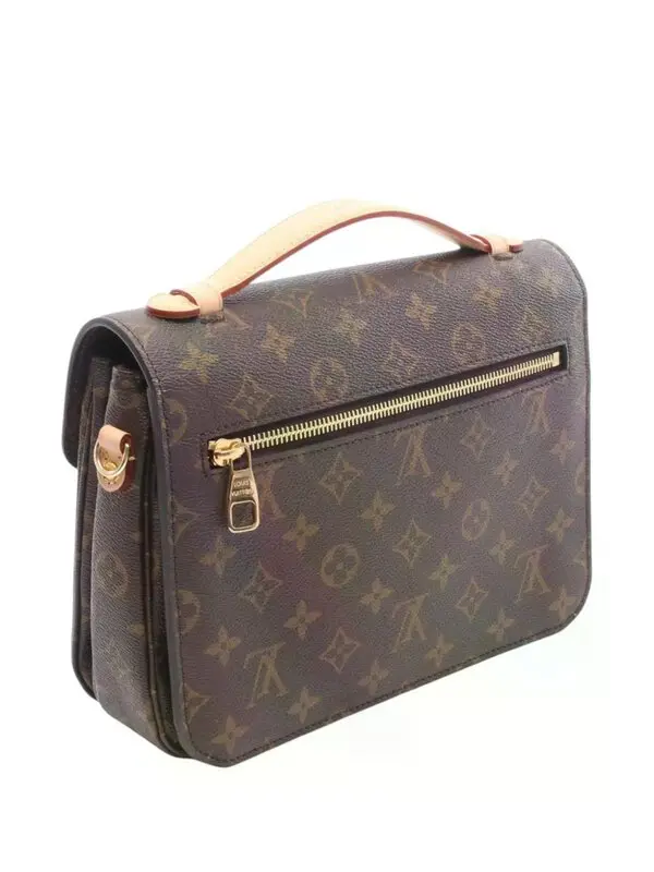 LOUIS VUITTON 2020 Monogram Pochette Metis Satchel - Brown