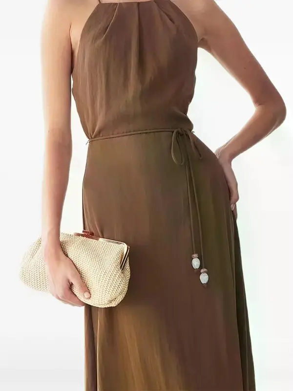 ST MRLO Tie-fastening Maxi Dress