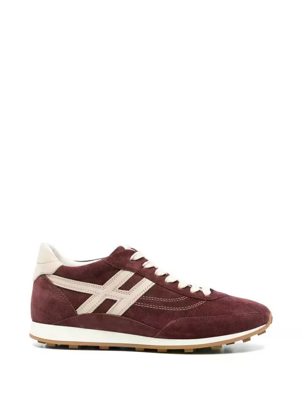 Hogan H699 Logo-patch Sneakers - Red