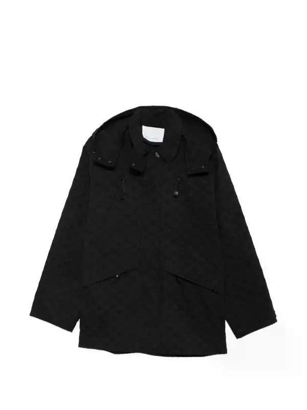 Cecilie Bahnsen Finn Floral-jacquard Oversized Jacket - Black