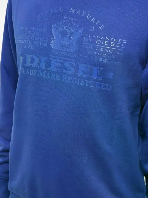 DIESEL® Logo-print Crew-neck Sweatshirt
