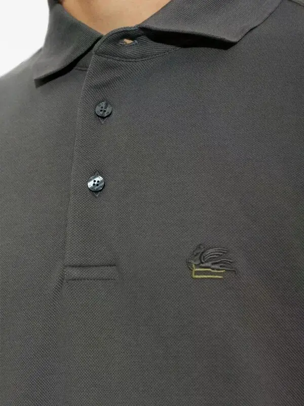 Etro Embroidered-logo Polo Shirt