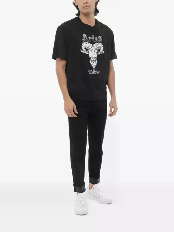 Neil Barrett Graphic-print Crew-neck T-shirt - Black