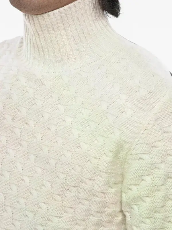 PAOLO PECORA Cable-knit Turtleneck Sweater