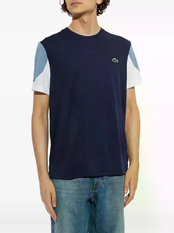Lacoste Logo-patch Panelled T-shirt
