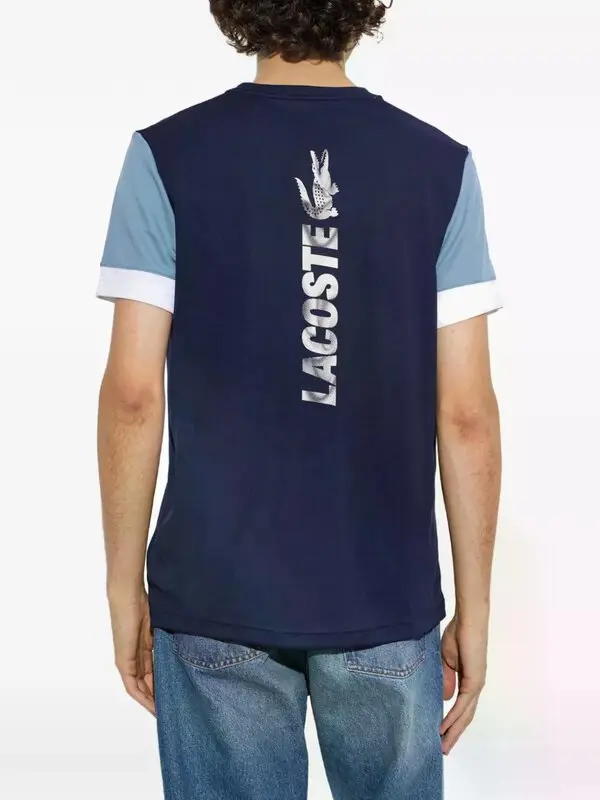 Lacoste Logo-patch Panelled T-shirt