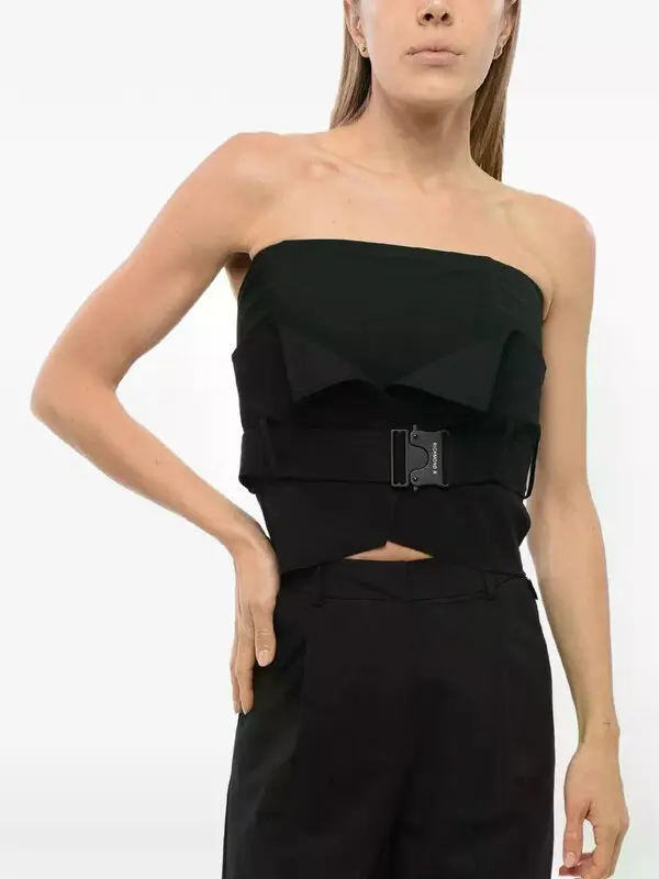 John Richmond Belted Strapless Top
