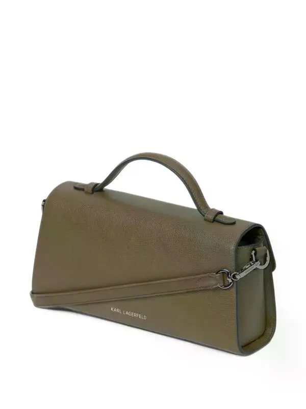 Karl Lagerfeld Logo Plaque Shoulder Bag - Brown