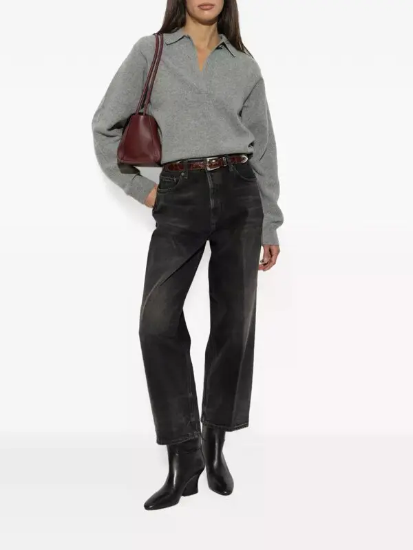 HAIKURE Button-fastening Polo Sweater