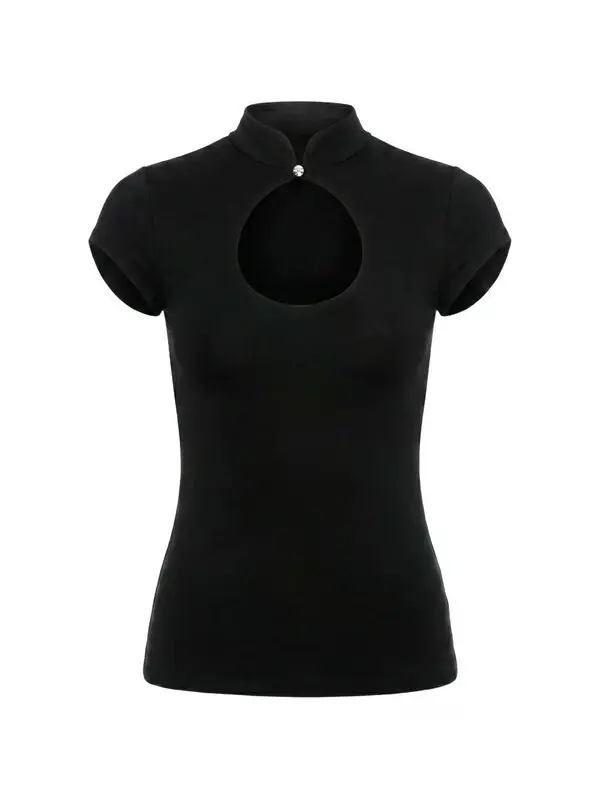 AXEL 113 Khy Bcut-out T-shirt - Black