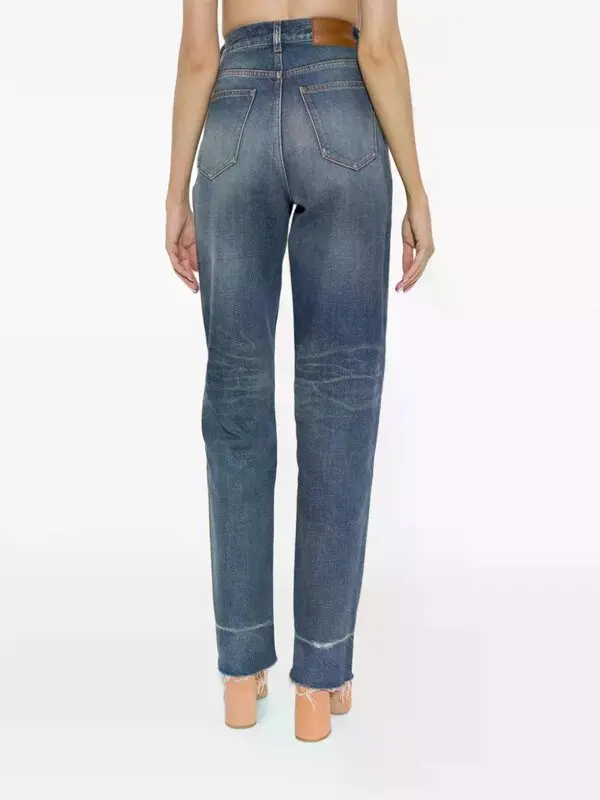 Chloé Frayed-hem Jeans