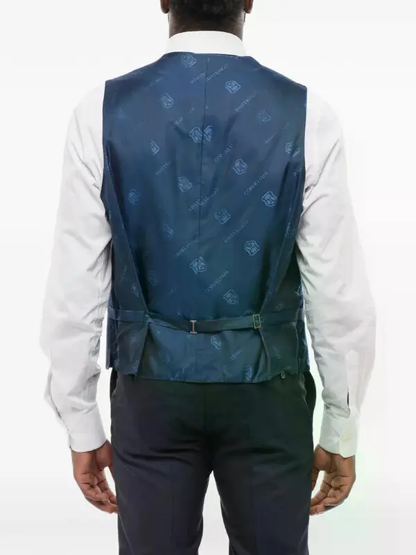 Corneliani Textured-finish Silk Waistcoat