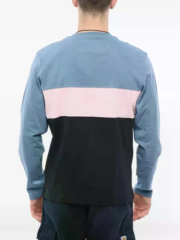 EDEN PARK Logo-print Colour-block T-shirt