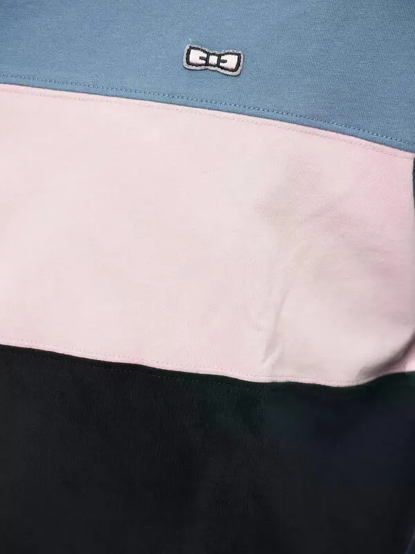EDEN PARK Logo-print Colour-block T-shirt