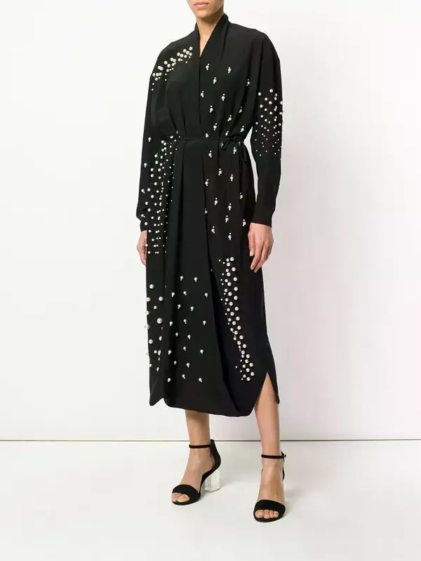 Stella McCartney Pearl Embellished Gown - Black